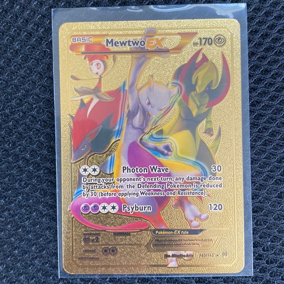 Toys | Mewtwo Ex Gold Pokmon Card | Poshmark